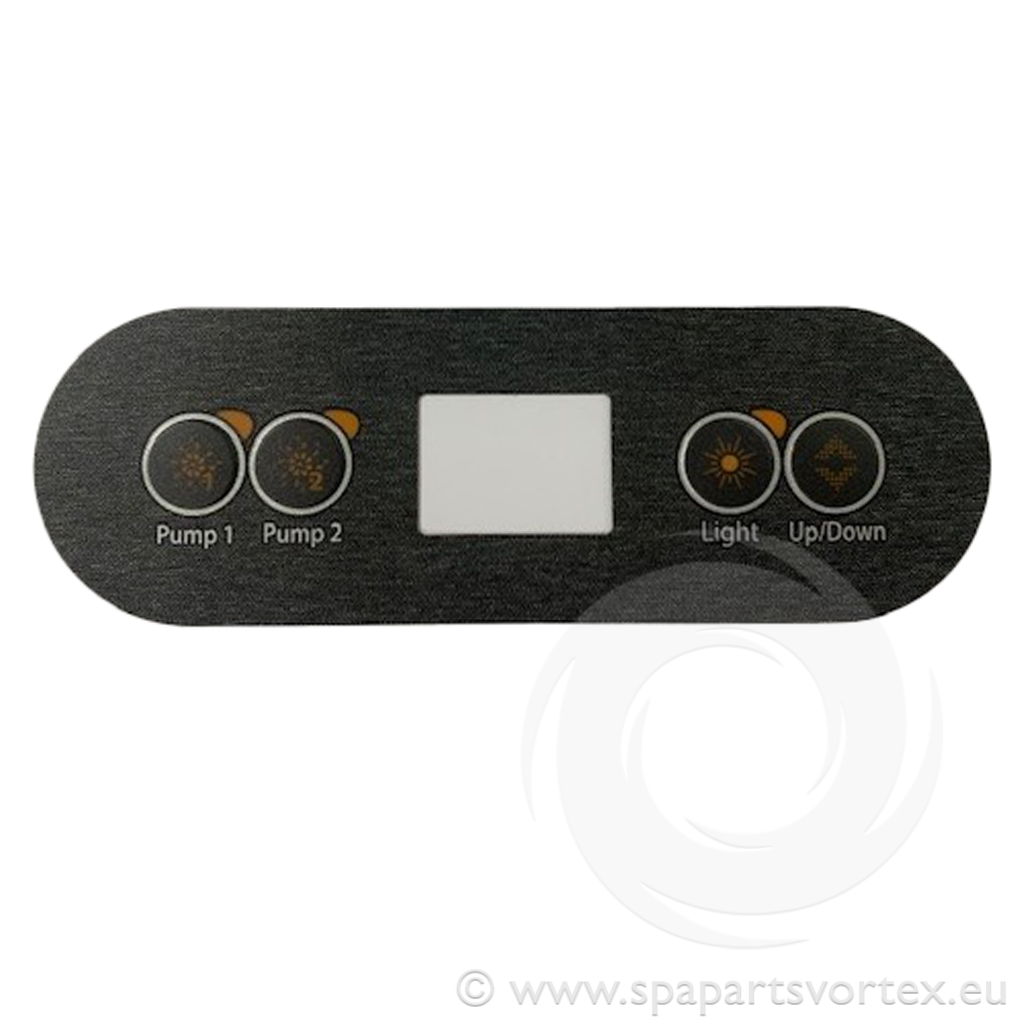 Wellis Sticker Control Panel- Two Pump - without Logo (ACM0779) | VBV